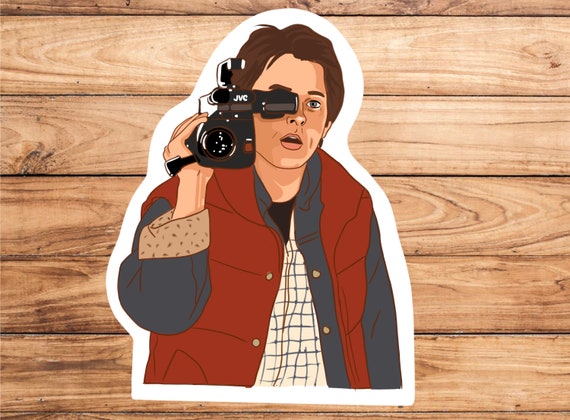Marty Mcfly Glossy Vinyl Sticker - Etsy