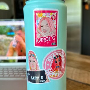 Karol G, Mugshot, Sticker, Gift, Matte, Glossy, Holographic, Laptop ...