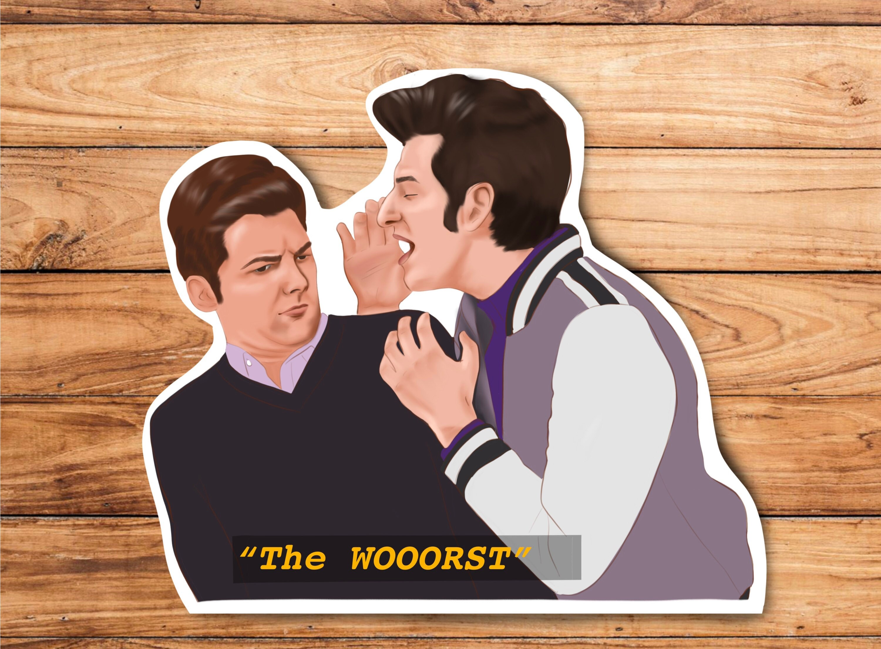 Jean Ralphio and Ben Schwartz Glossy Vinyl Sticker or Matte - Etsy
