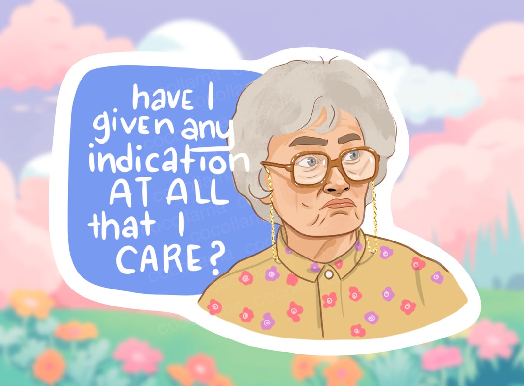 Golden Girls Sophia Sticker, Holographic, Matte, Glossy, Sticker, Gift ...