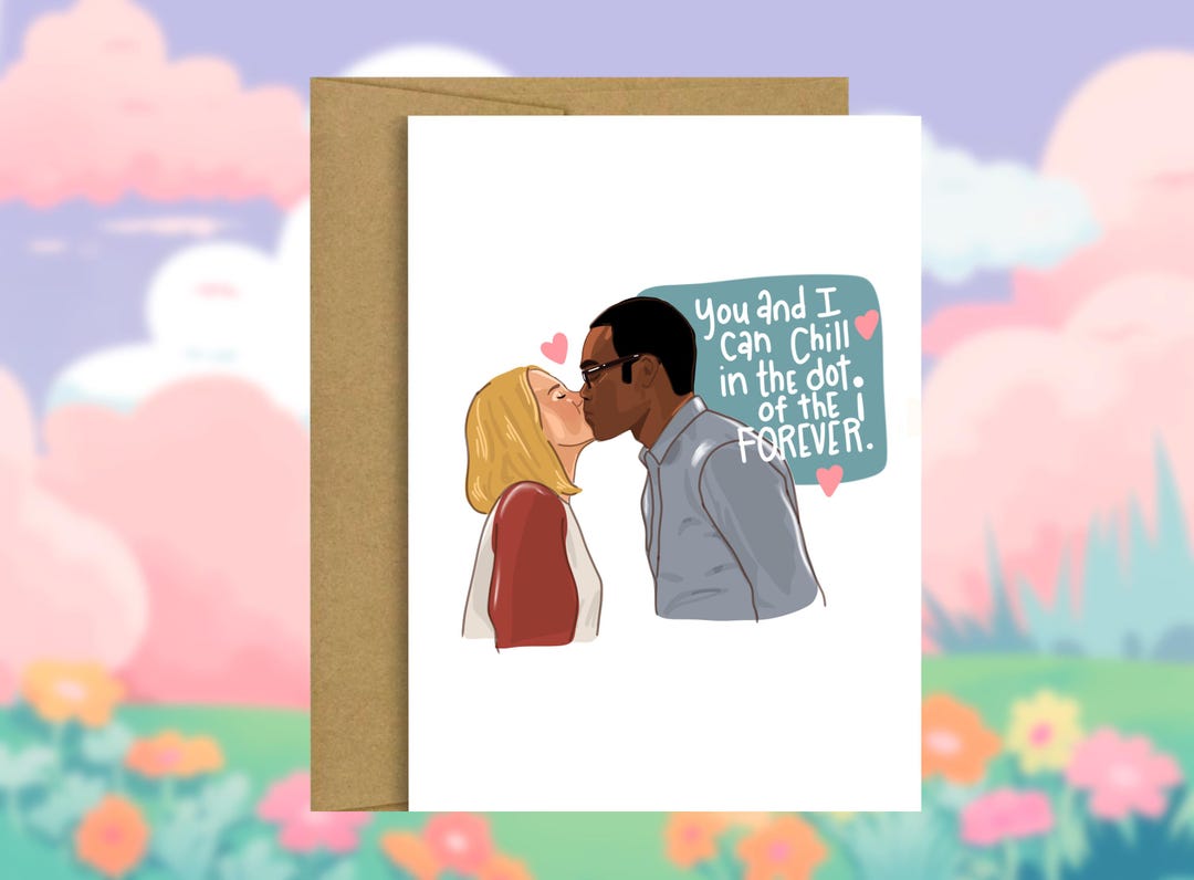 Funny Chidi and Eleanor Greeting Card, the Good Place, Anniversary Card ...