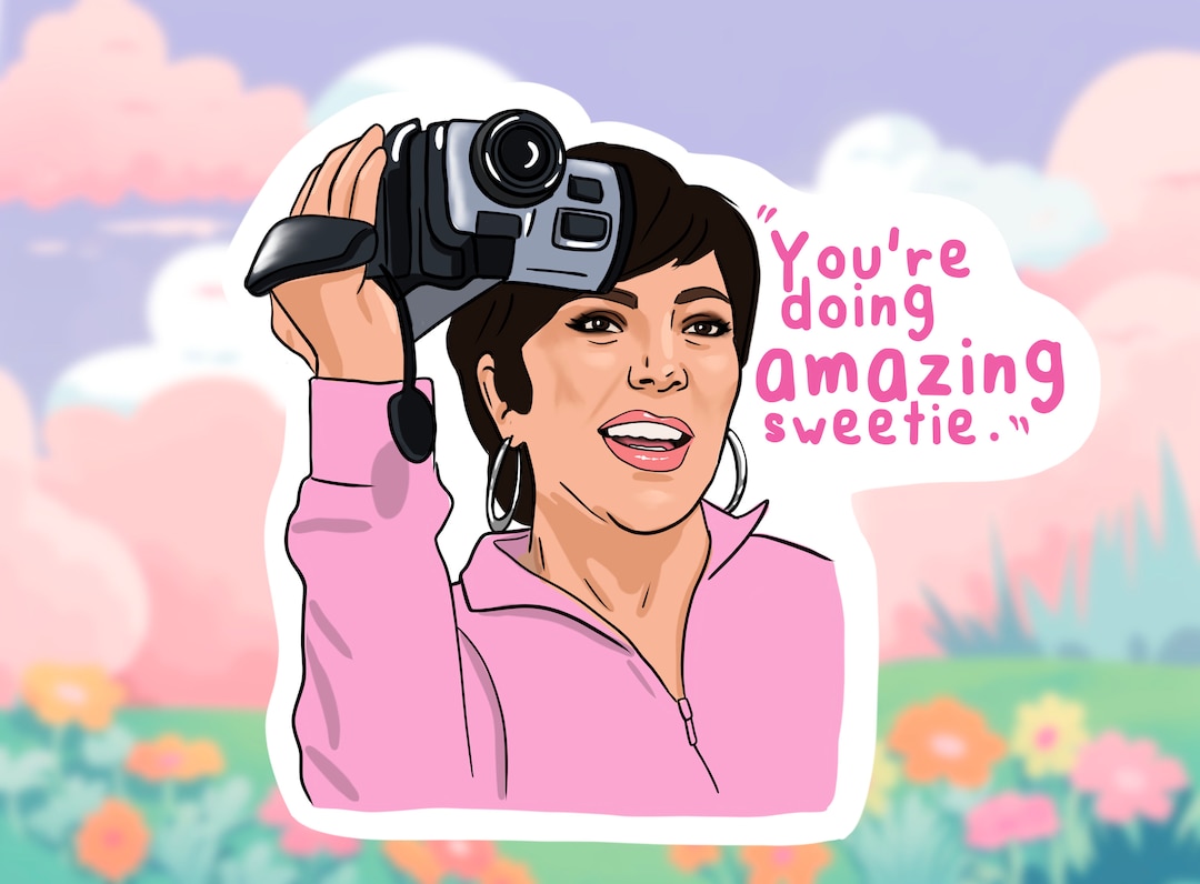 Youre Doing Amazing Sweetie Sticker, Kris, Holographic, Matte or Glossy ...