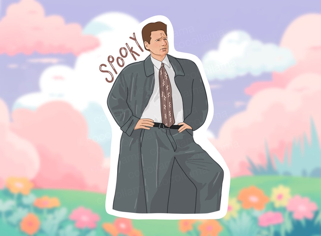 Fox Mulder Sticker, X Files, Tv Show, Funny Sticker, Waterproof, Matte ...