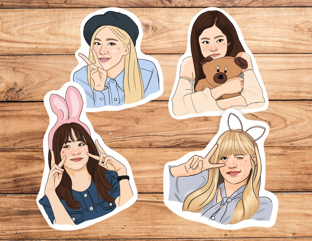 Blackpink Sticker Set Glossy Vinyl Sticker Laptop Sticker - Etsy