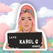 Karol G, Mugshot, Sticker, Gift, Matte, Glossy, Holographic, Laptop ...