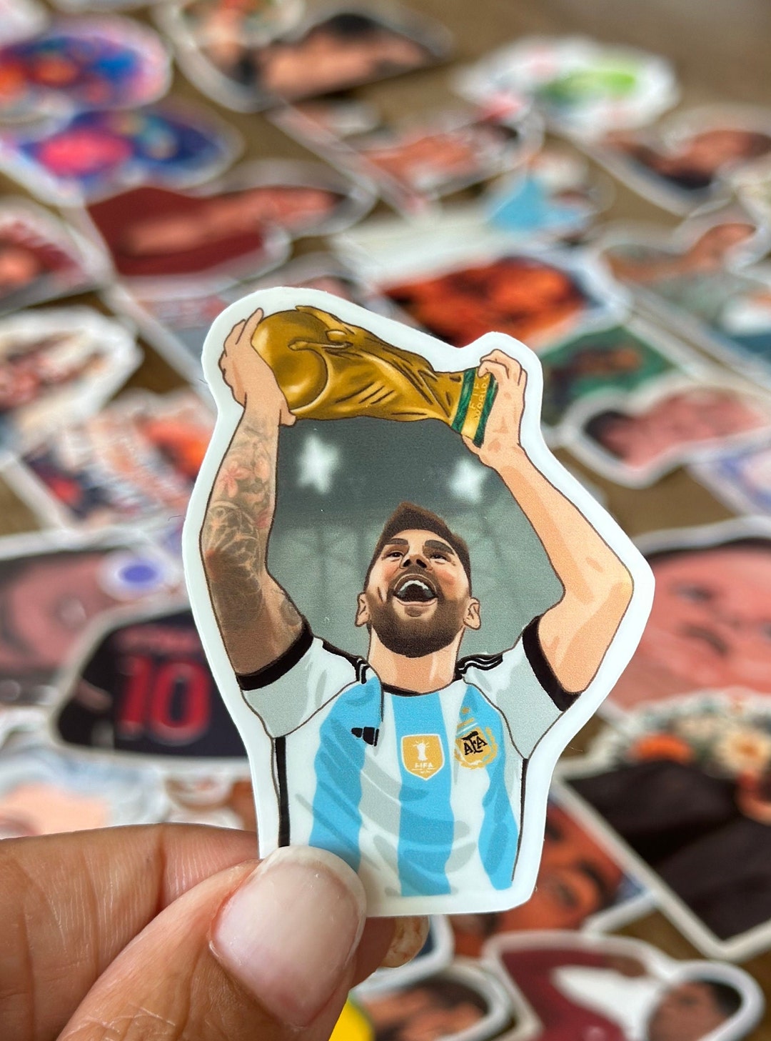 Messi Glossy Vinyl Sticker, or Matte Sticker, Laptop Sticker - Etsy