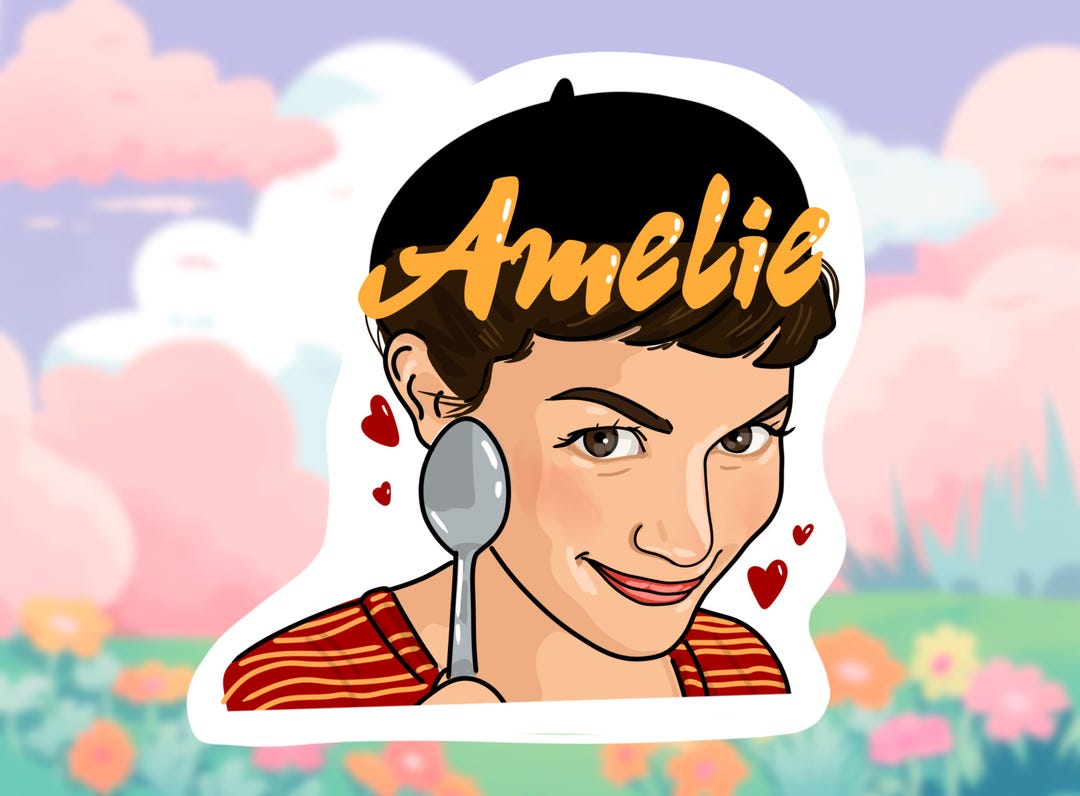 Amelie Sticker, Meme, Funny, Matte, Holographic, Glossy, Laptop, Water ...