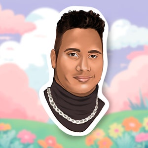 Dwayne Johnson Sticker, the Rock Sticker, Meme, Funny Sticker, Gift ...
