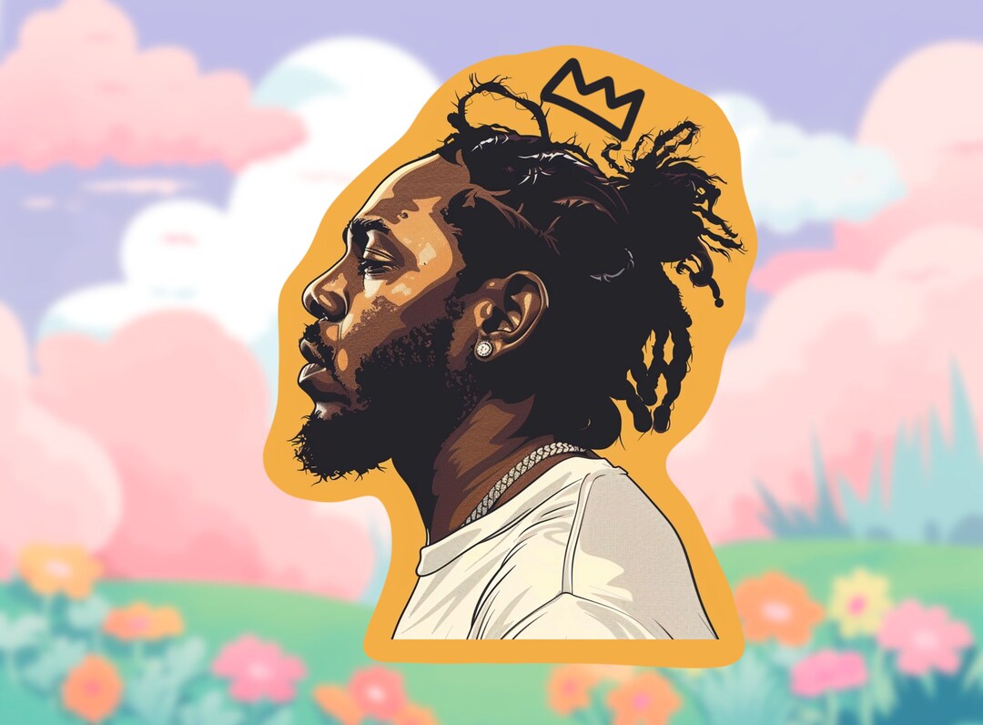 Kendrick Sticker, Rap, Matte, Holographic, Glossy, Laptop, Water Bottle ...