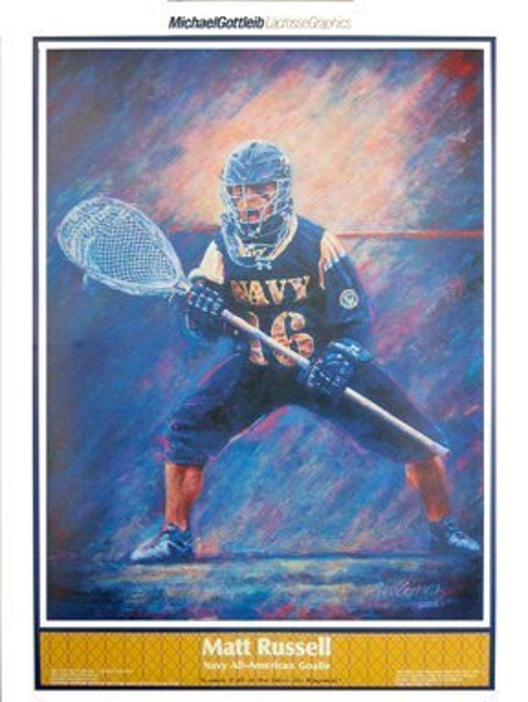 Lacrosse Art Print- Matt Russel Poster - Etsy