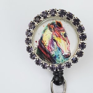 Equestrian Horse Retractable ID Badge Employee ID Gift - Etsy