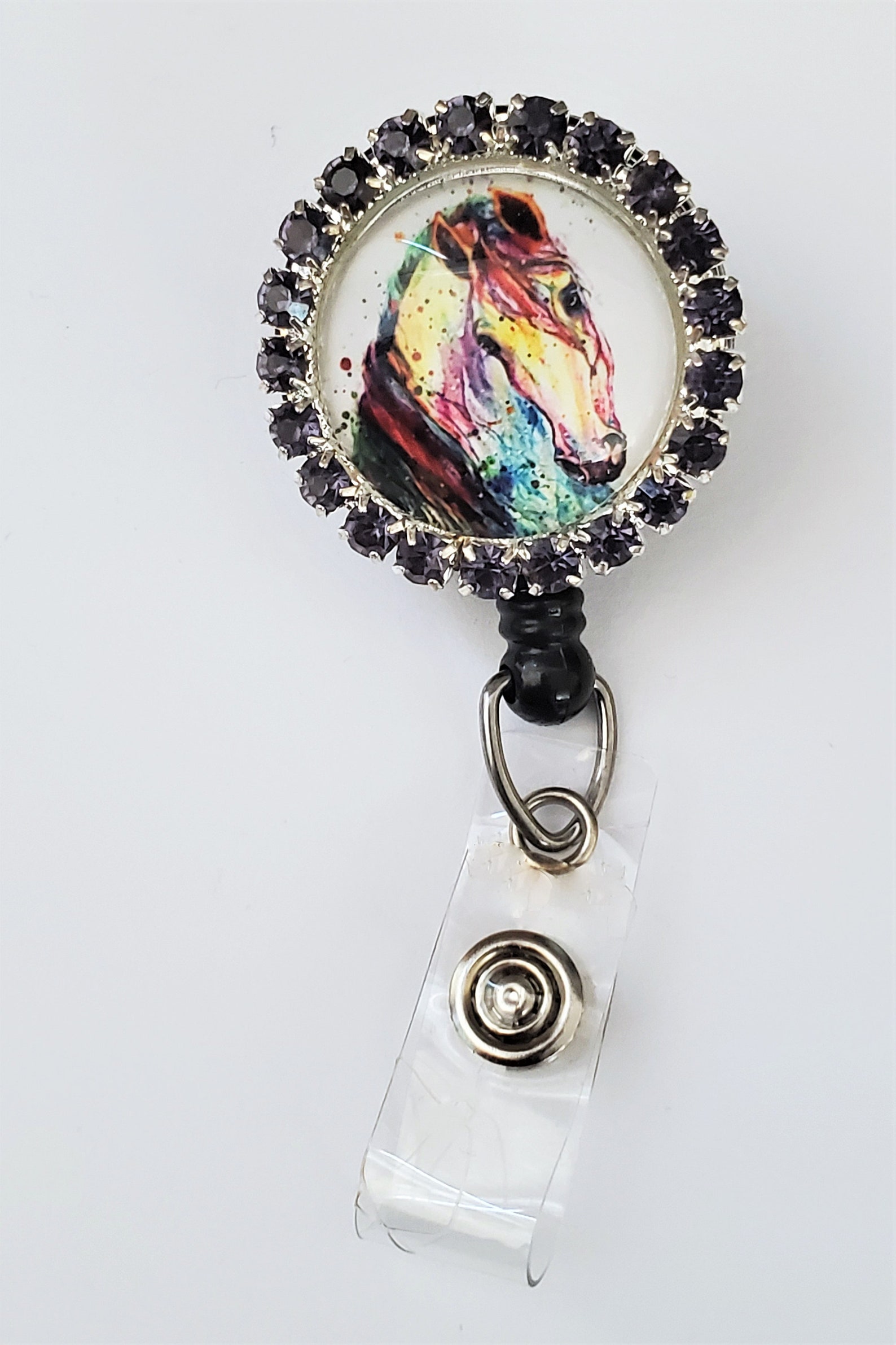 Equestrian Horse Retractable ID Badge Employee ID Gift | Etsy