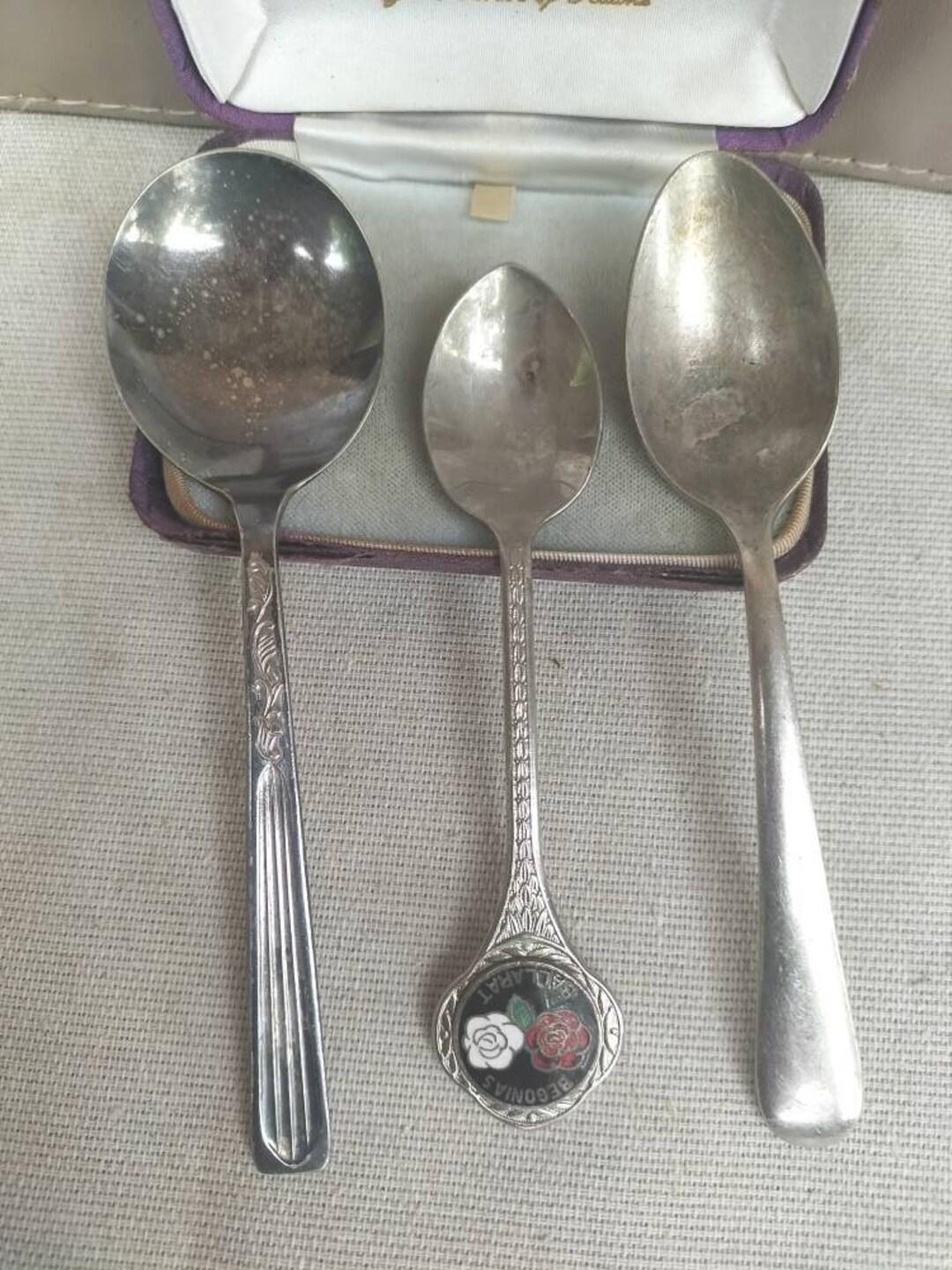 Vintage Mixed Silver Plated Tea Spoons, Mix and Match Silverware ...