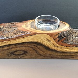 Vintage Tea Light Log Candle Holder Hand Made Tealight Wooden - Etsy