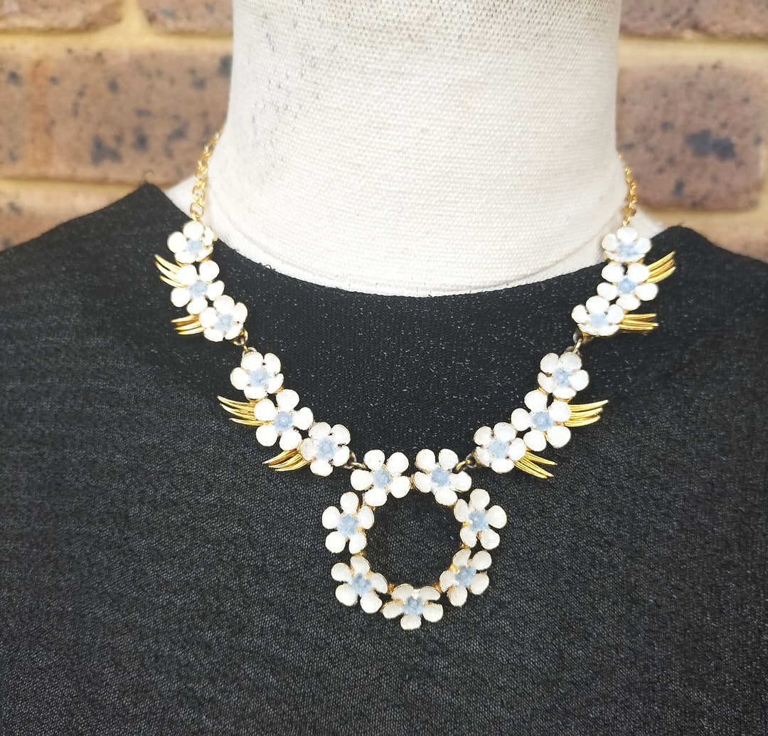 Vintage Elizabeth Reimer Arcansas Sugar Enamel Necklace - Etsy Australia