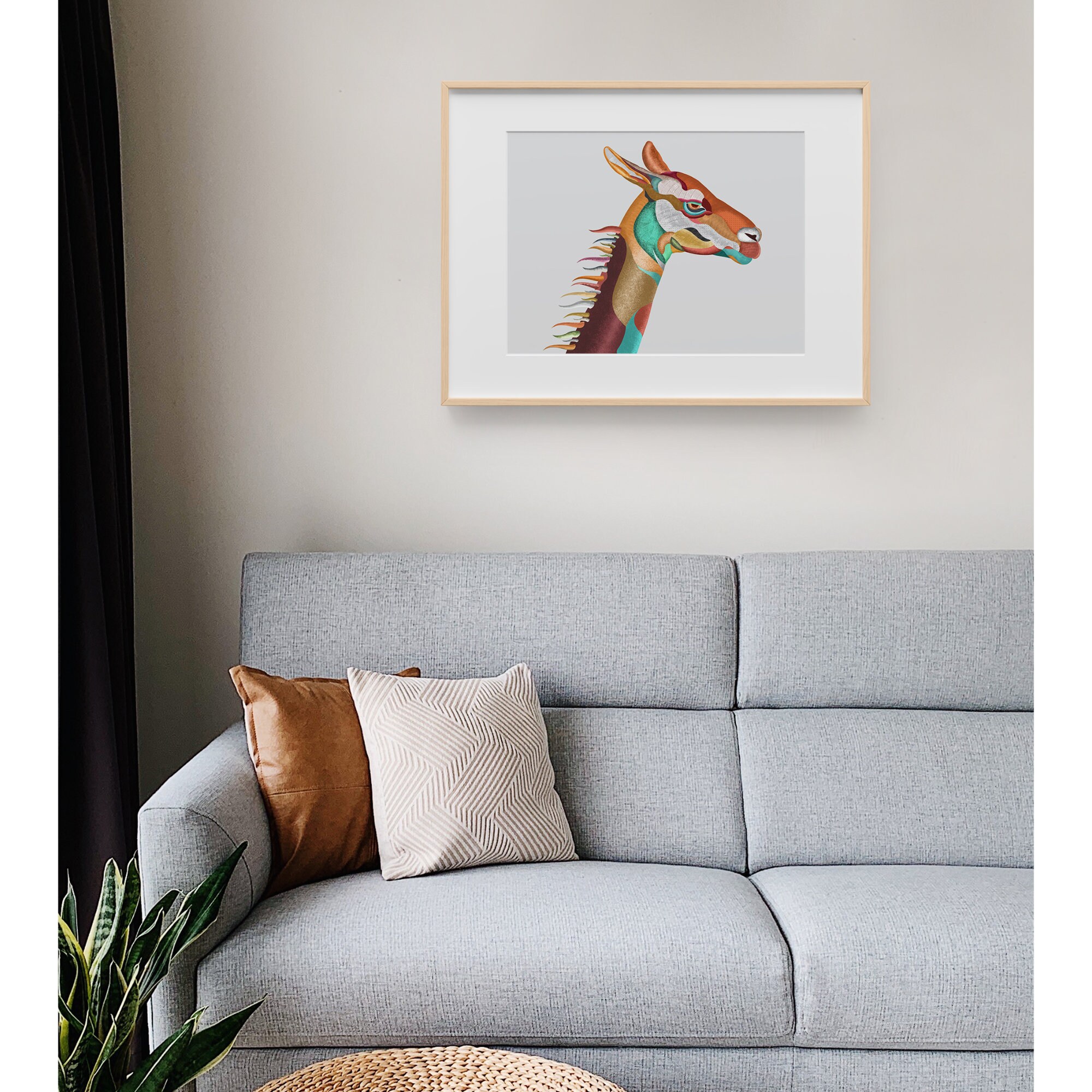 Retrato Llama Dibujo Alpaca Peru Cusco Incas Inca Acuarela Camelido ...