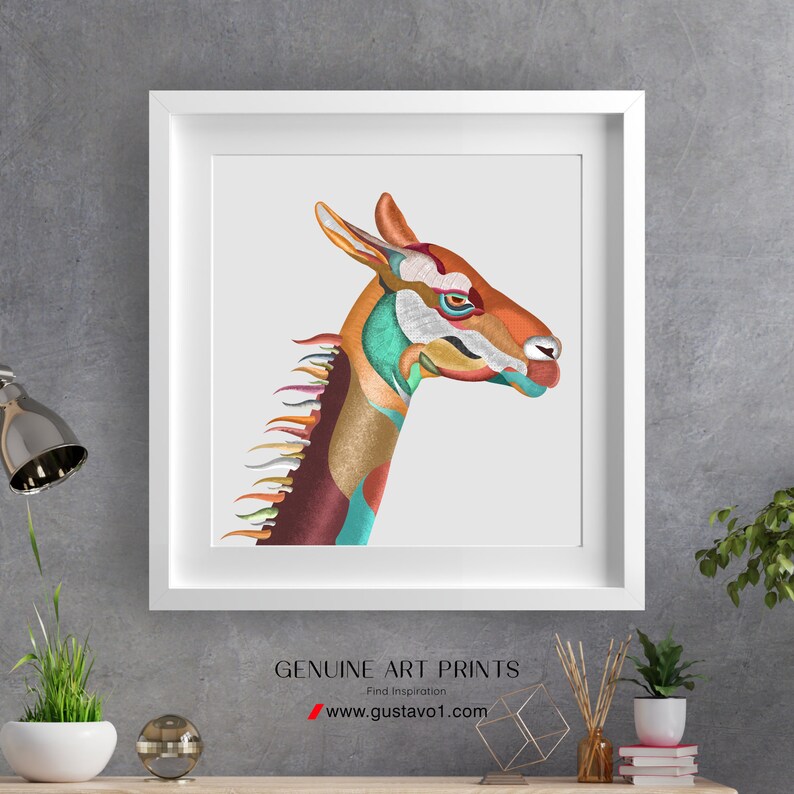 Retrato Llama Dibujo Alpaca Peru Cusco Incas Inca Acuarela Camelido ...