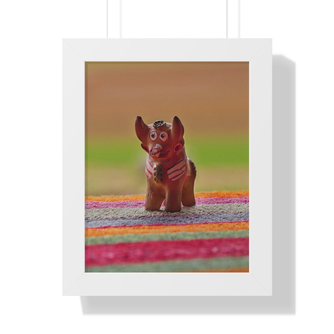 Traditional Art, Clay Bull Craft Frame, Inca Weaving Frame , Cusco ...