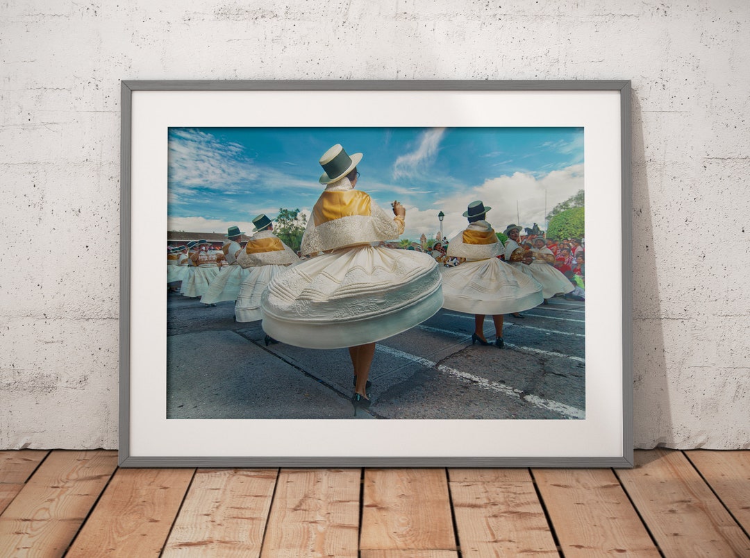 Peruvian Carnival Dancer Poster Unframmed Cusco Incas Heritage Canvas ...