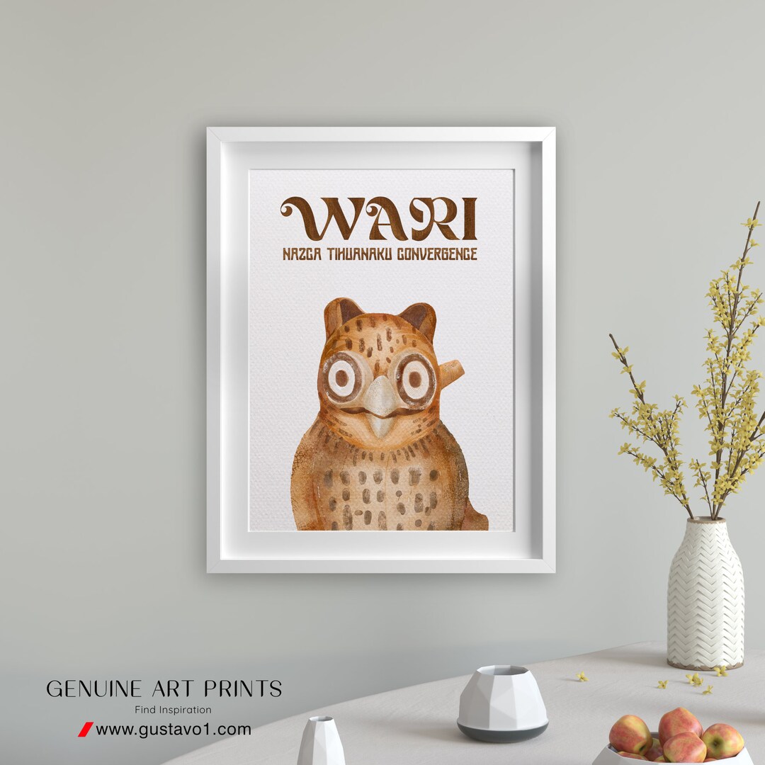 Retrato Buho Ceramica Inca Arte Incaico Cusco Cuzco Machupicchu Dibujo ...