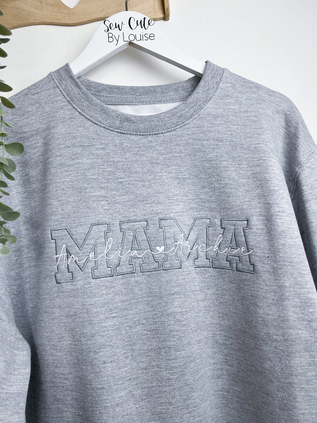 MAMA Name Embroidered Jumper Sweatshirt Mummy Mum Personalised - Etsy UK