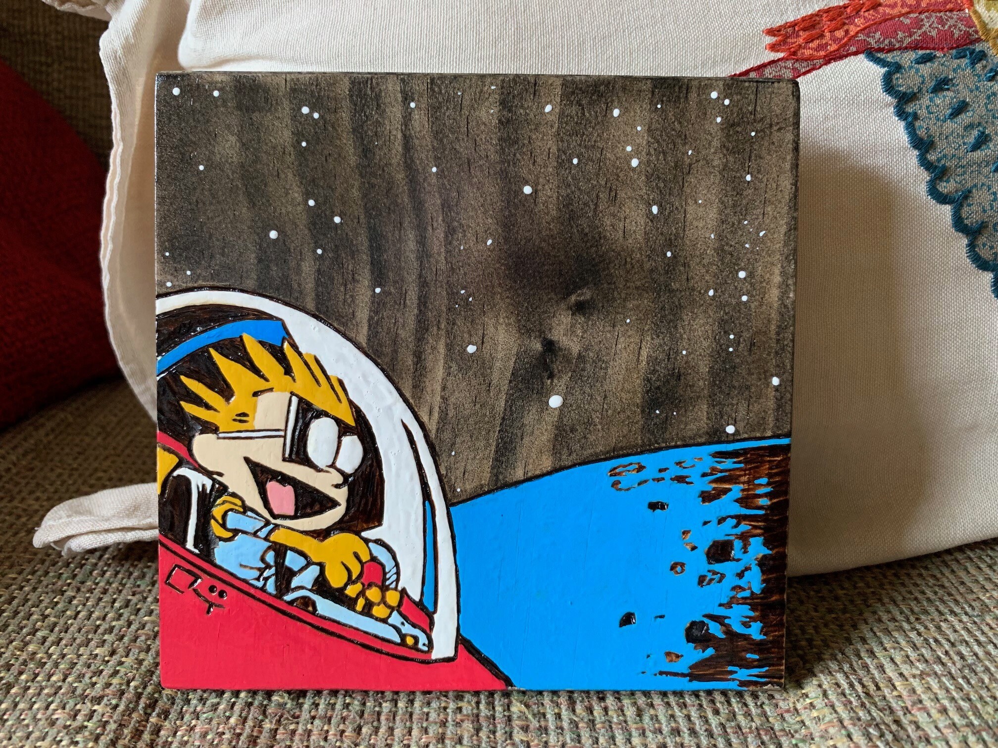 Custom Calvin and Hobbes Wood Art - Etsy