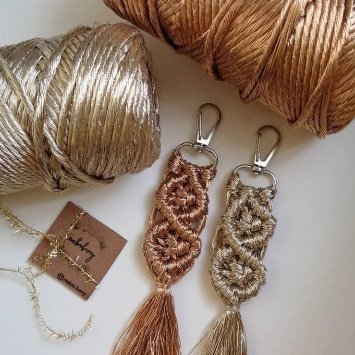 Maccaroni Twist Macrame metallic cord 3 mm Lurex cord 3 | Etsy