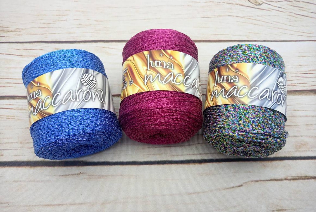 Macrame Metallic Cord 3 Mm, Maccaroni Luna, Lurex Cord 3 Mm, Christmas ...