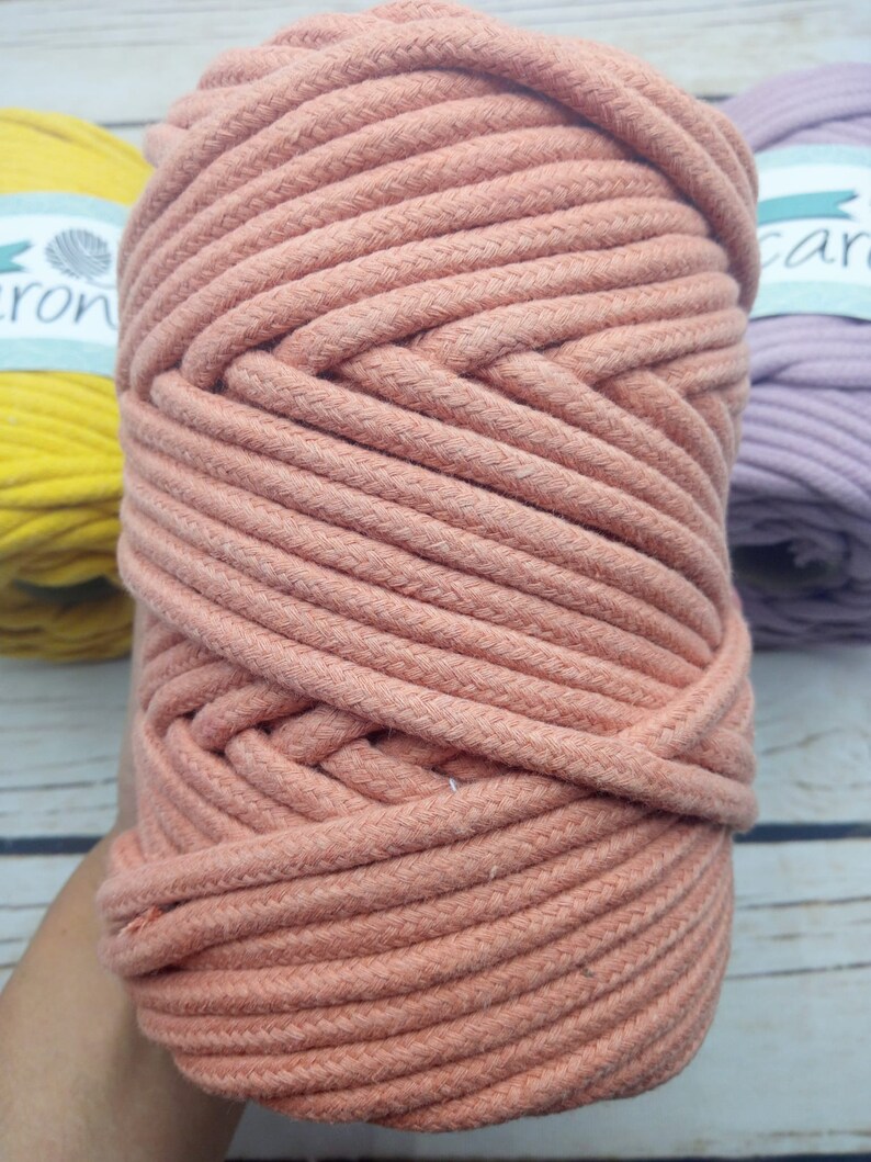 Maccaroni Tress 6 Mm Rope Yarn 6 Mm Macrame Rope Cord for - Etsy