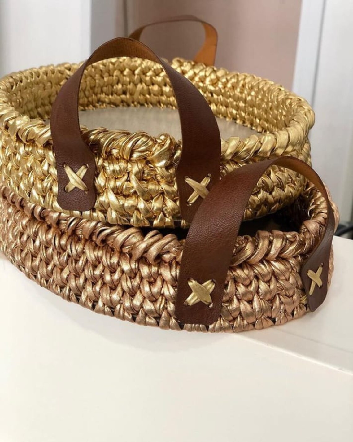 Metallic Yarn Gold Metallic Yarn Glossing Yarn Maccaroni Yarn Crochet ...