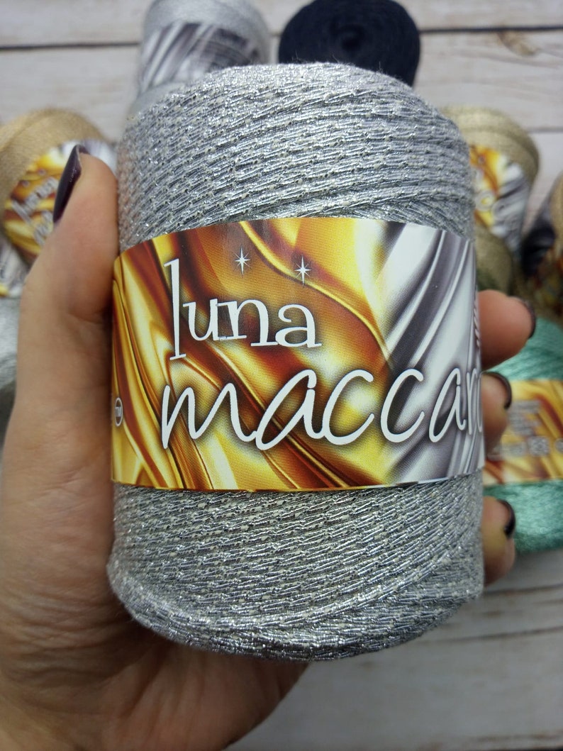 Macrame Metallic Cord 3 Mm Maccaroni Luna Lurex Cord 3 Mm | Etsy