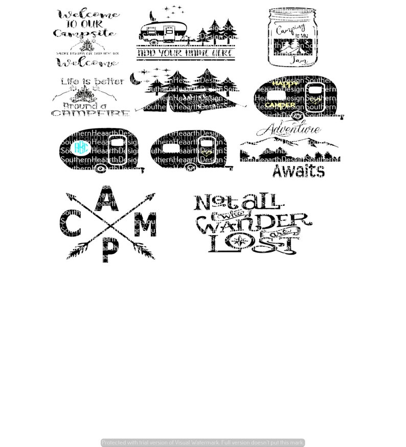 Camping Svg Bundle Camper Svg File Cricut Camping Instant Download Etsy