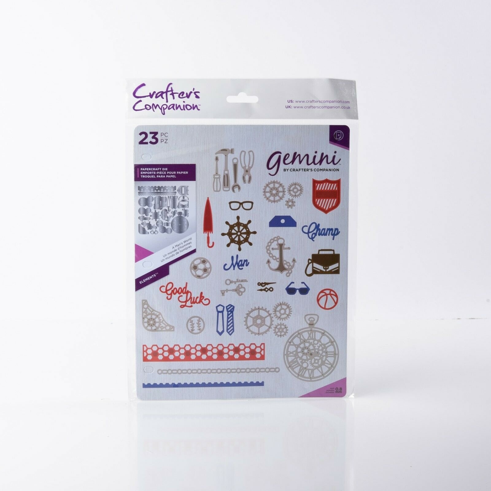 Crafter's Companion Gemini Papercraft Die A Mans World 23 Pc Anchor ...