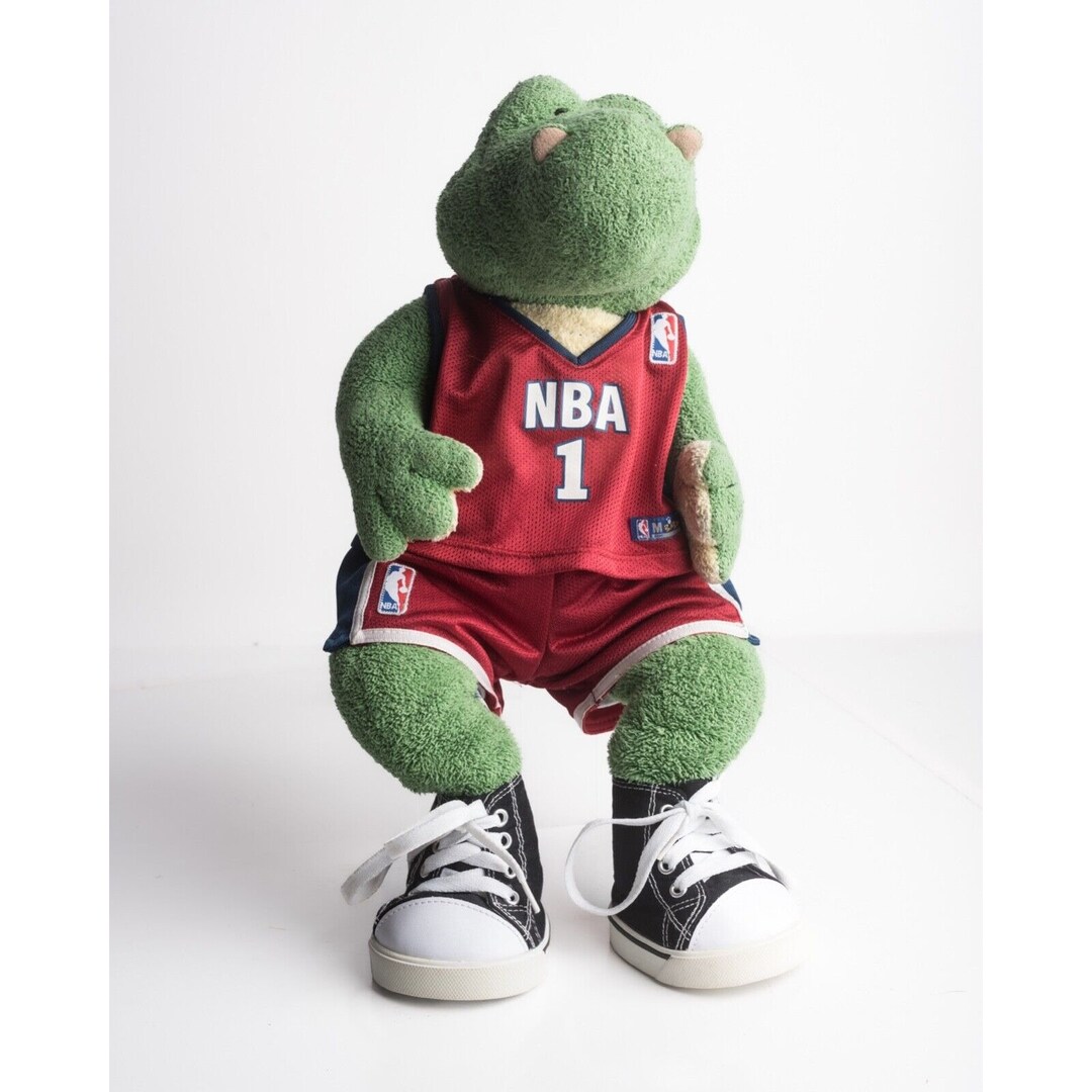 Build A Bear Workshop Stuffed Alligator Crocodile Red NBA Basketball ...
