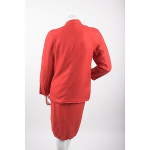 Halston III Vintage 1980s Womans Suit Skirt Blazer Size 8 Red - Etsy