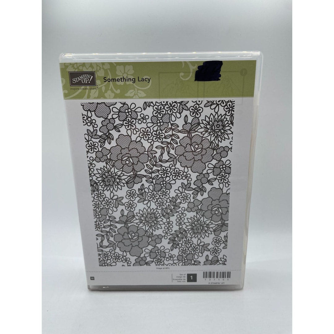 Stampin up Something Lacy Rubber Stamp Flowers Retired New - Etsy