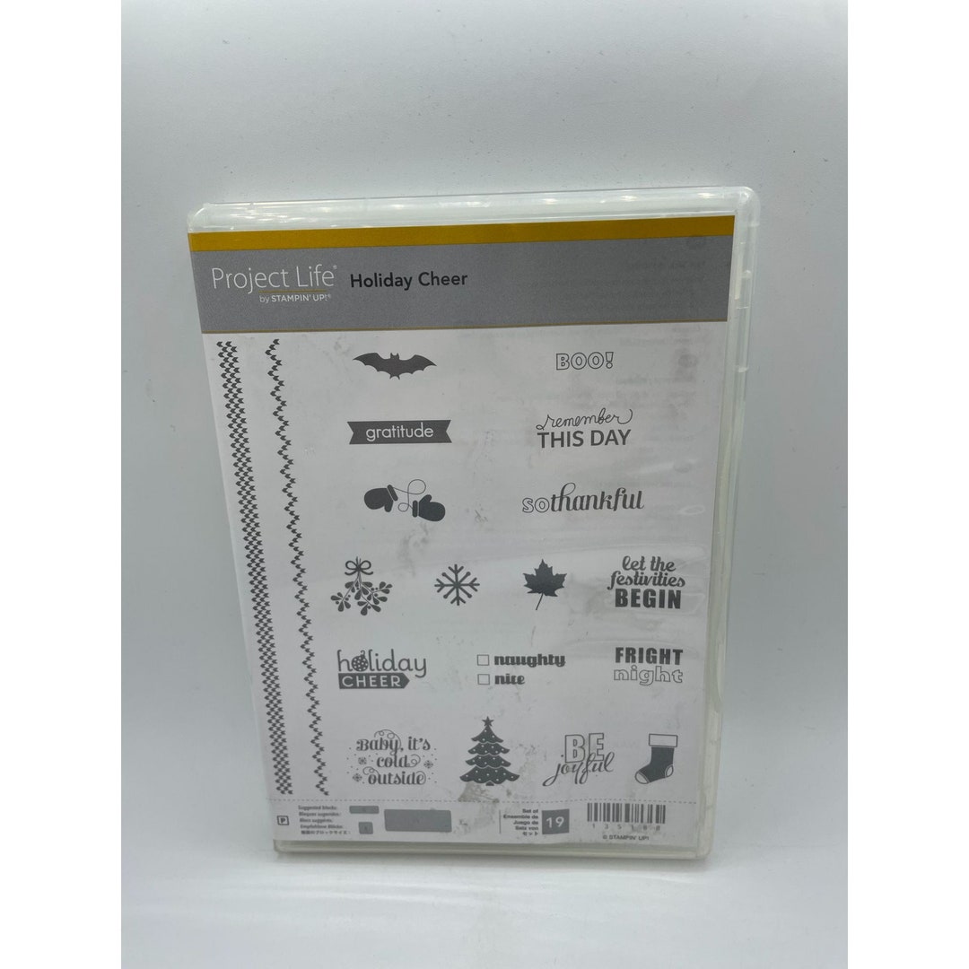 Stampin up Project Life Holiday Cheer Set of 19 Christmas Greetings New ...