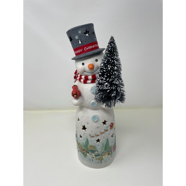 Snowman Tea Light - Etsy