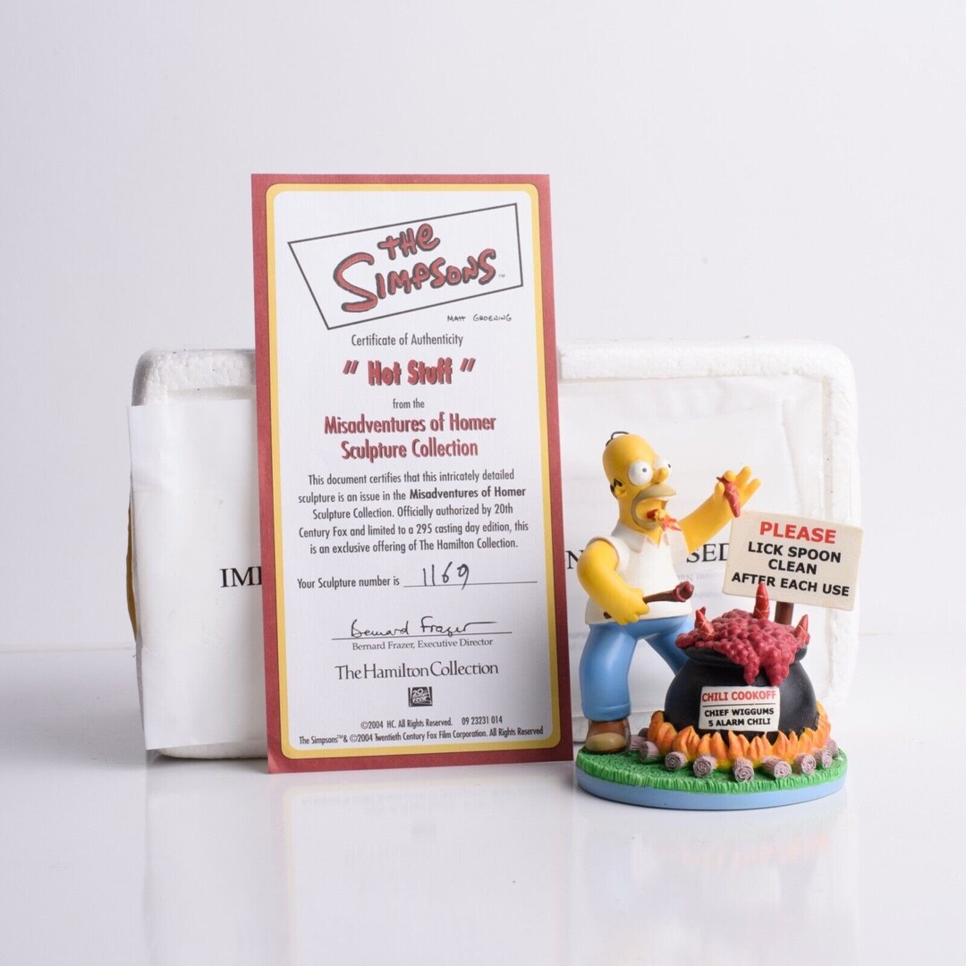 The Simpsons Hot Stuff Misadventures of Homer Sculpture Collection by ...