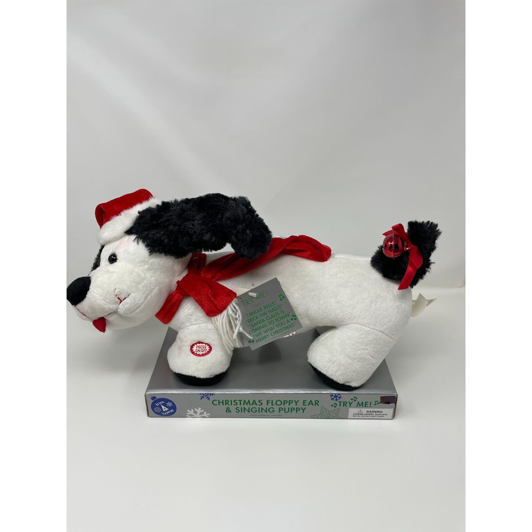 Trim A Home Animated Christmas Floppy Ear Singing Puppy Dog New in Box ...