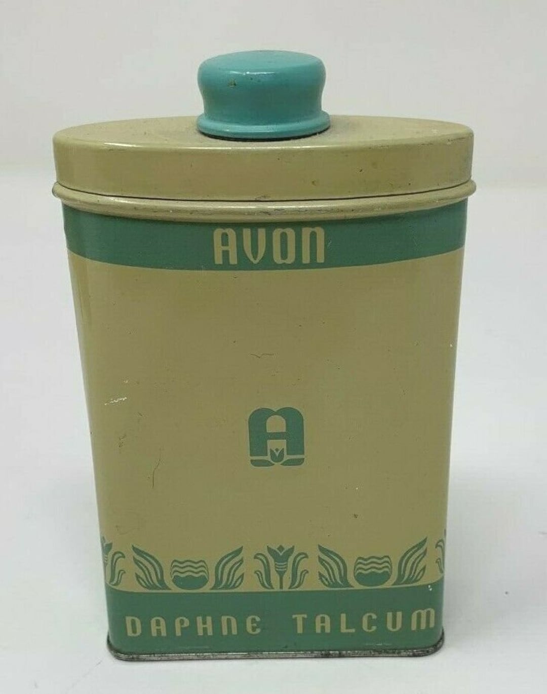 Vintage AVON Daphne Talcum Talc Powder Can 4.75 1928 Movie Prop Rare 90 ...