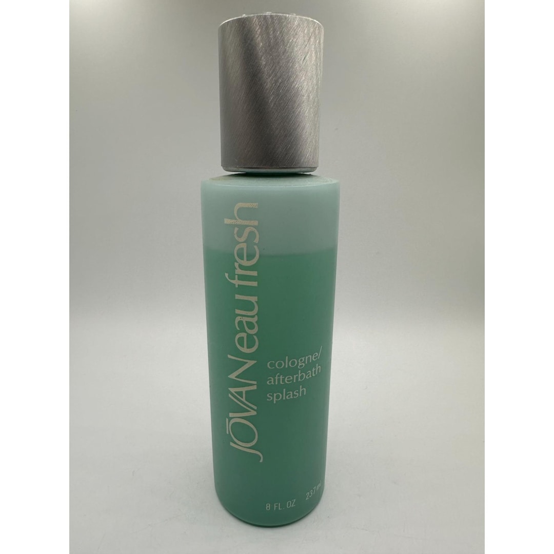 Vintage Jovan Eau Fresh Cologne Afterbath Splash 8 Oz Blue Bottle Movie