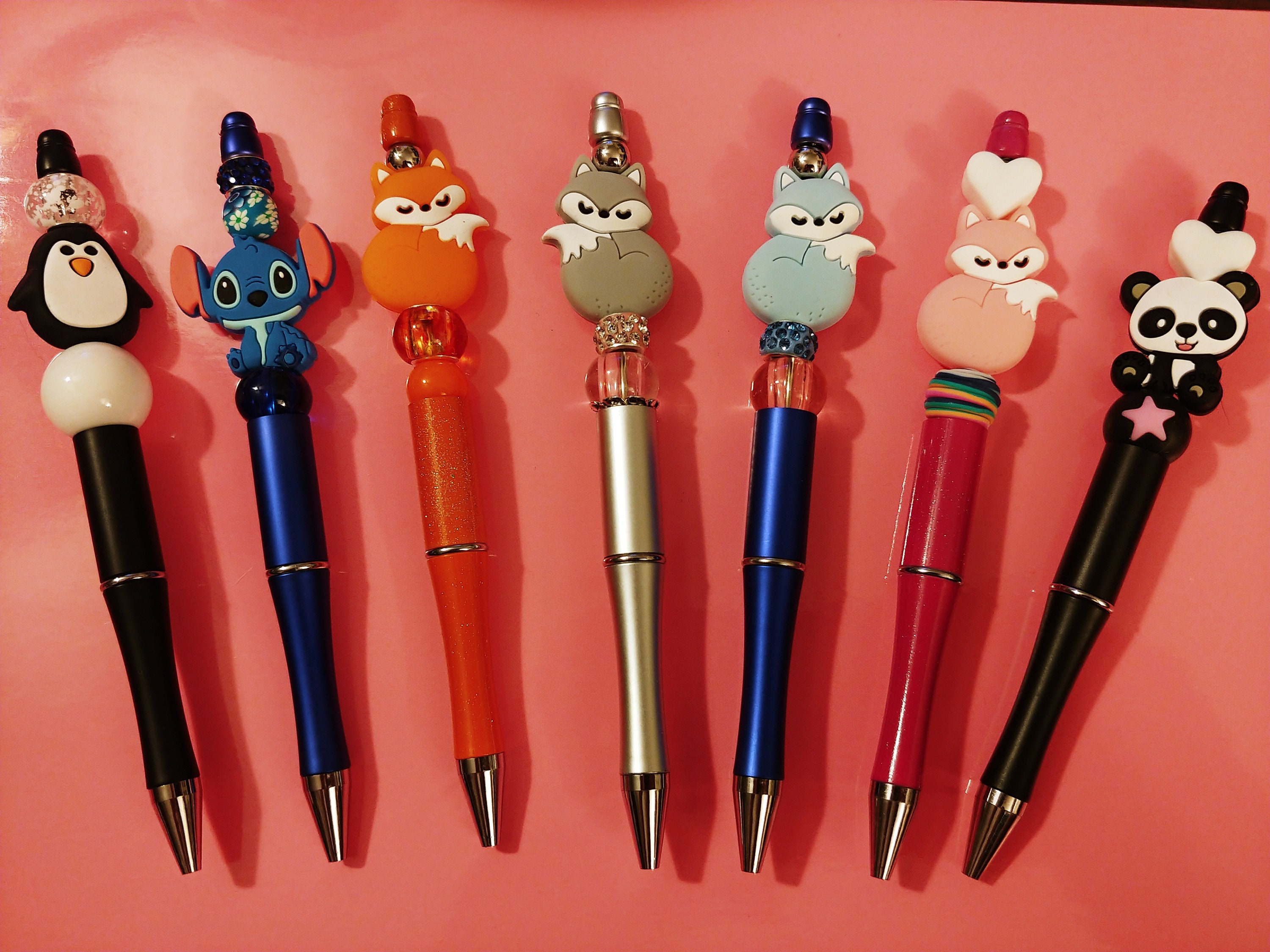 Beaded Character Pen Custom Pen Fun Pen Novelty Pen - Etsy
