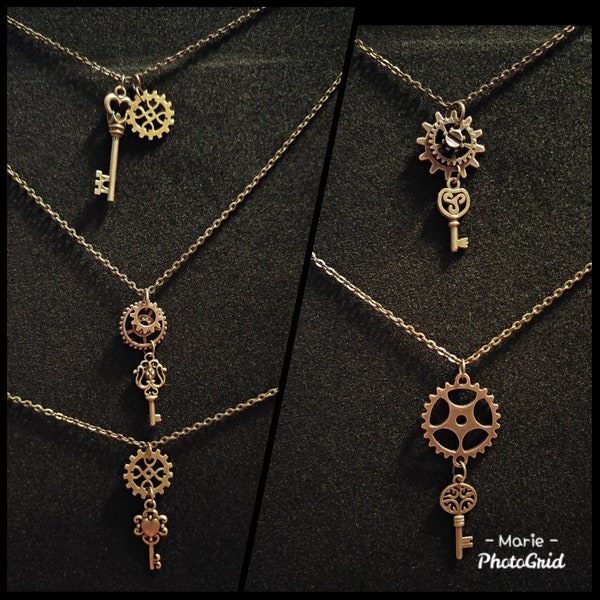 Steampunk Key Necklace - Etsy