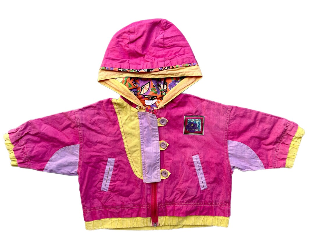 Vintage Bright Colour Block Baby Girl Jacket 12-18 Months - Etsy