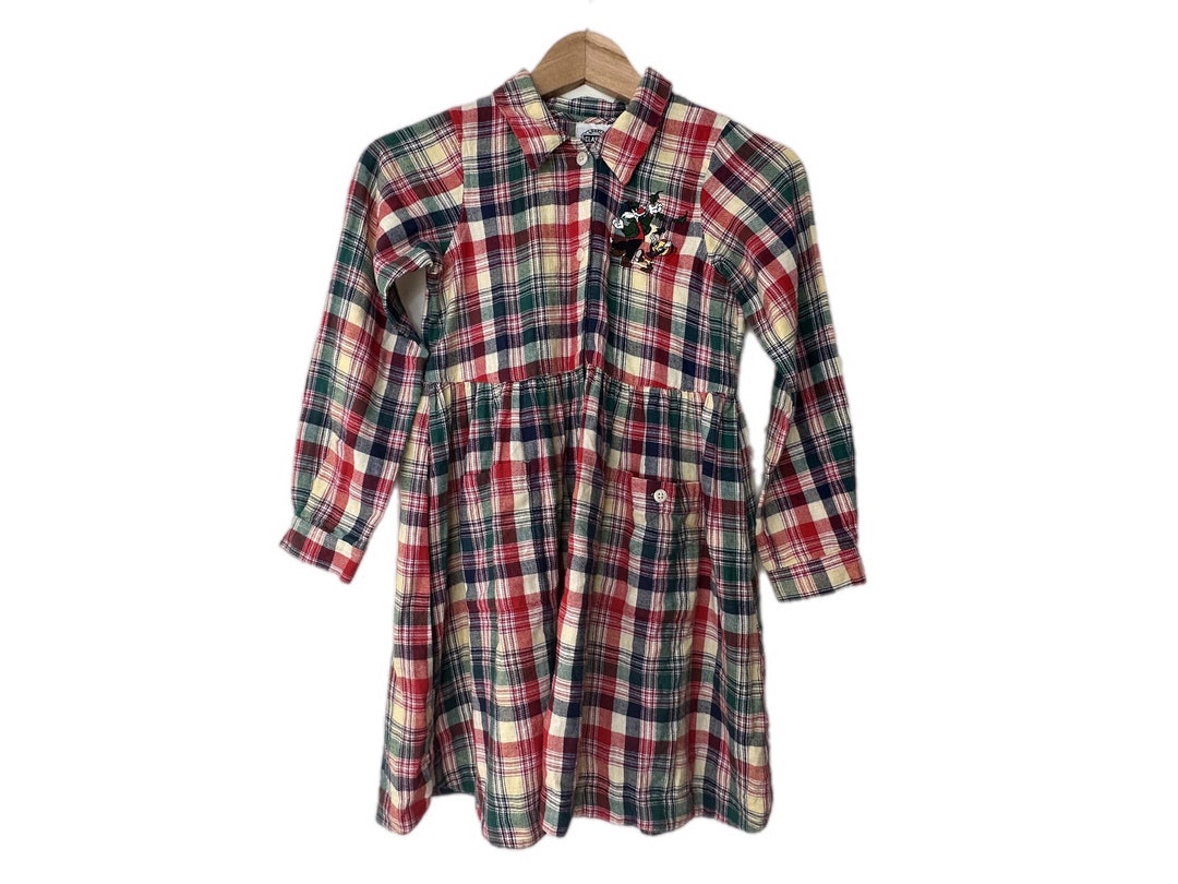 Vintage Tweety Bird Plaid Dress Girl 7-8 Years Retro 1990s Looney Tunes ...