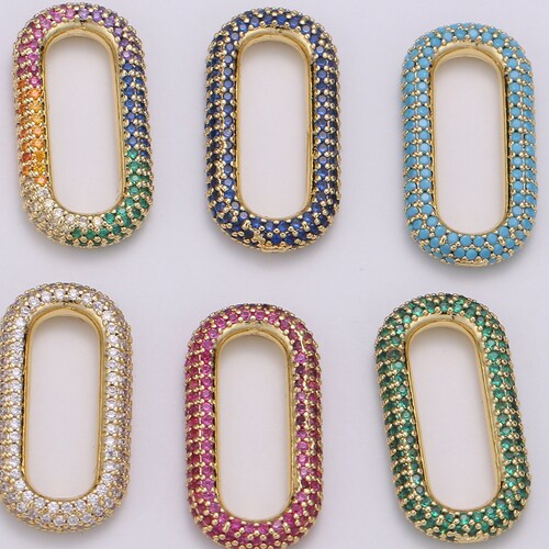 1pc Paper Clip Link End of the Belt Charm Interlocking | Etsy