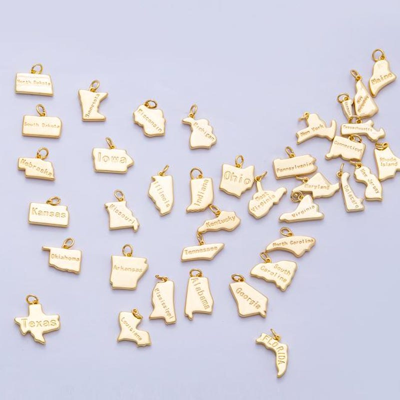 Gold Individual Charm - Etsy