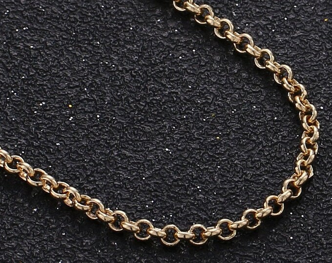 Diamond Shape Charm 24K Gold Chain by Yard, Rhombus Charm Chain by Foot ...