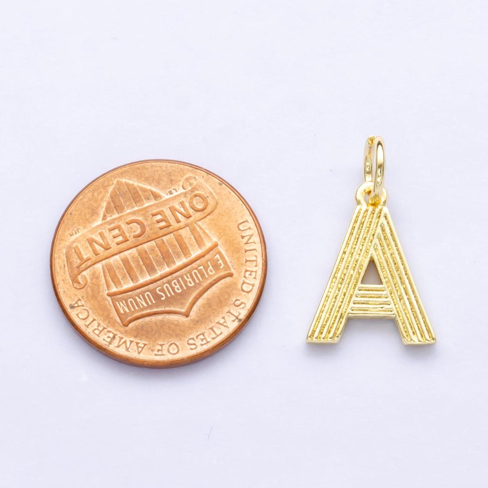 24K Gold Filled the Grove Disco Alphabet Charm Initial Name ...
